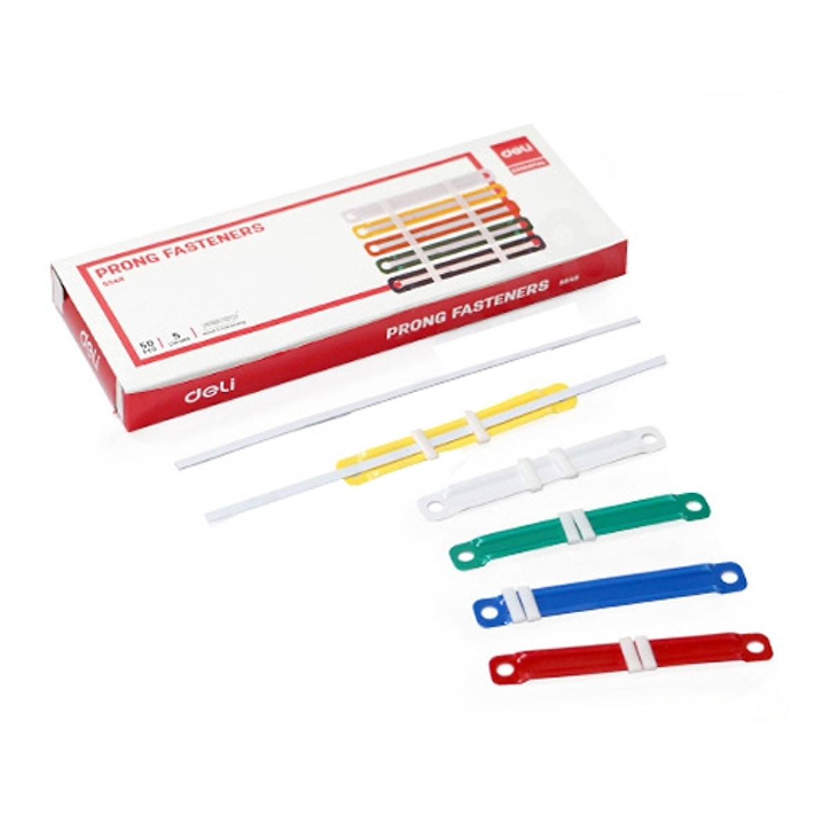 Nẹp chứng từ nhựa 02 lỗ A4 Deli / 100 tờ